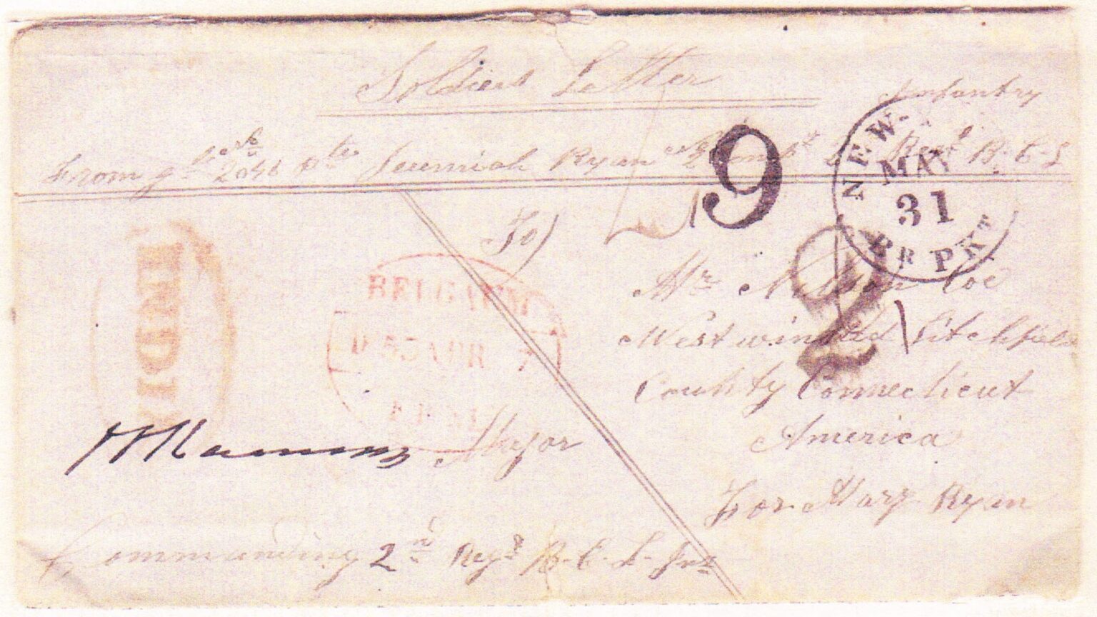 Four Letters to Westwinstead, Connecticut - The Philatelist