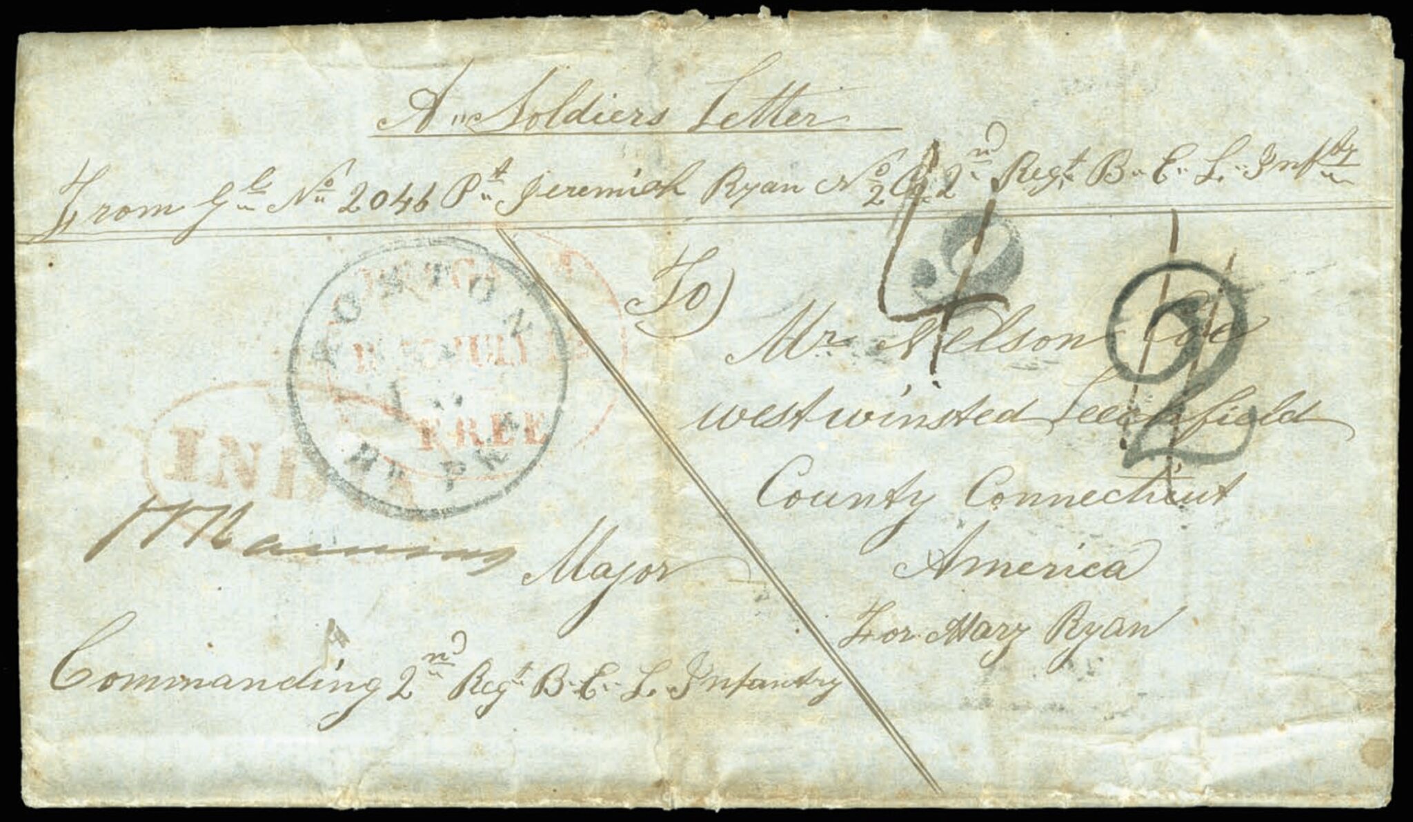 Four Letters to Westwinstead, Connecticut - The Philatelist